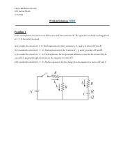 Midterm Review PROBLEMS Pdf Physics 8B Midterm Review GSI Gabriel