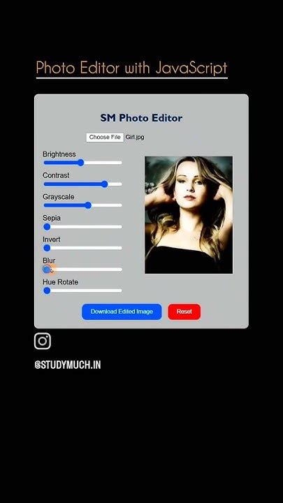 Photo Editor With Js Coding Python Shortsfeed Shortvideo Shorts