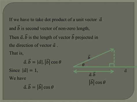 Scalar Product Of Vectors PPTX Physics Science