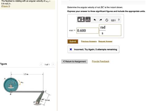 solved the flywheel is rotating with an angular velocity of Ï‰a 5 6