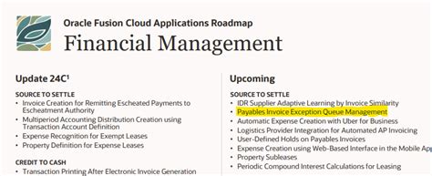 When Payables Invoice Exception Queue Management Will Be Released — Cloud Customer Connect