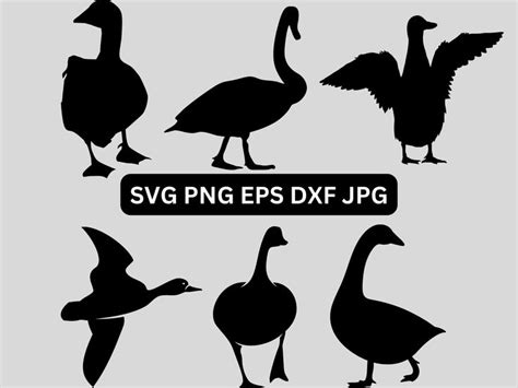 Goose Svg Cut Files Svg Files For Cricut Goose Silhouette Goose Svg