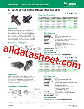 05710007L Datasheet PDF Littelfuse