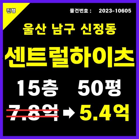 울산 아파트 경매 남구 신정동 319 강변센트럴하이츠 105동 15층 50평형 울산광역시 남구 옥동 비즈프로필