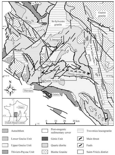 Regional Geological Map Showing The Location Of The Saint