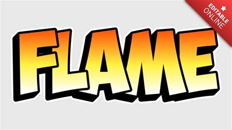 Flame | Text Effect Generator