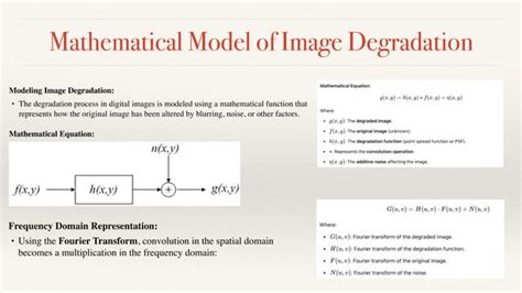 degradation function estimation techniques in dip pdf