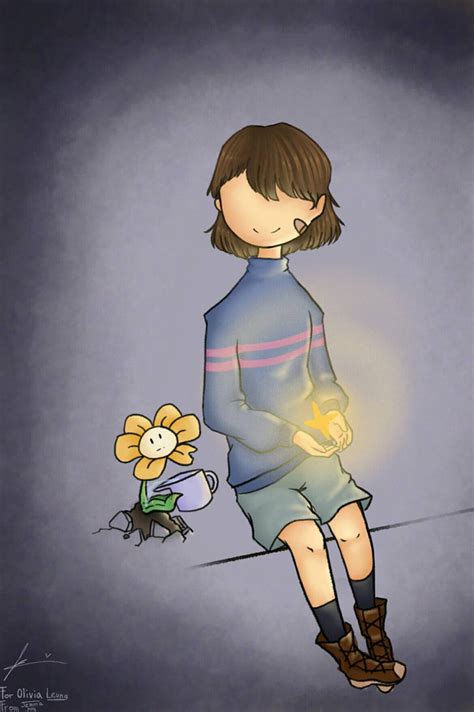 Frisk And Flowey By Cryingghost0806 On Deviantart