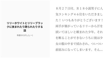 R 18 16 リリーホワイトとリリーブラックに挟まれたり跨られたりする話 【単話集】ショタ食いの妖精たち Pixiv