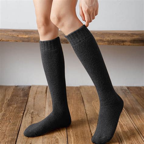 Dyfzdhu Winter Stockings For Women Woolen Calf Socks Autumn Winter