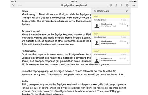 Google Docs For IPad Review IOS Apps Laptop Mag Laptop Mag