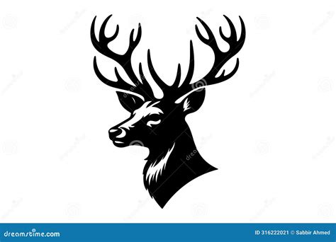 Deer Head Vector Deer Head Vector Illustration Stock Vector