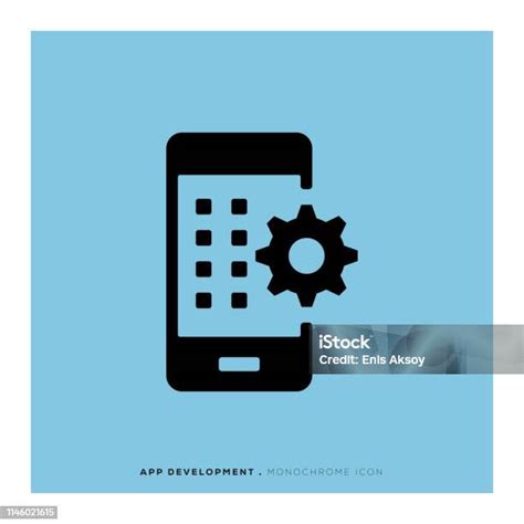 앱 개발 흑백 아이콘 개발에 대한 스톡 벡터 아트 및 기타 이미지 개발 검색 엔진 경영자 Istock