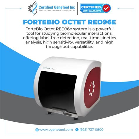 Fortebio Octet Red Certified Genetool Inc