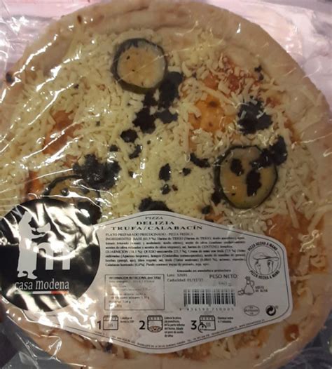CASA MODENA PIZZA DELIZIA TRUFA CALABACÍN análisis y opiniones OCU