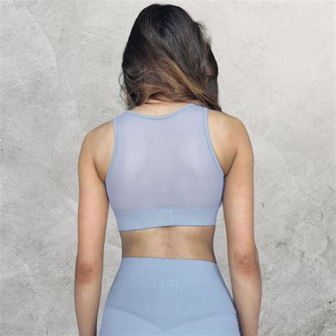 Silver Diamond Mesh Sports Bra Womens Sports Bras Luxeladyfit