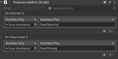 Unity How Can I Create A Pressure Pad In Order To Open A Door Game
