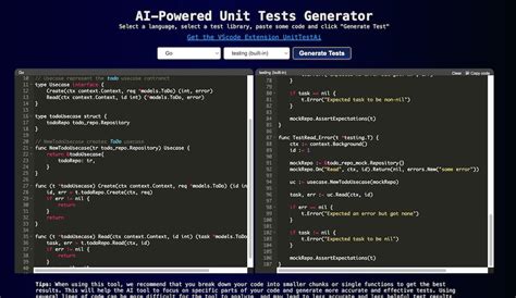 Unit Tests Generator