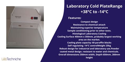 Cold Plate Histology 38C To 14C 450mm X 350mm Large Working Area