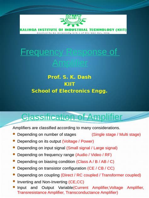 Classification Of Amplifier Pdf Classification Of Amplifier Pdf
