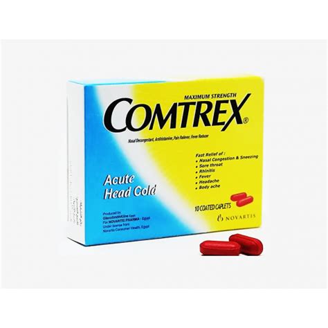 COMTREX ACUTE HEAD COLD BROMPHENIRAMINE 2 MG PARACETAMOL 500 MG