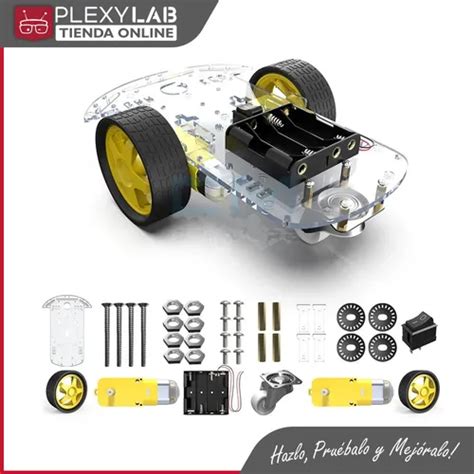 kit chasis 2wd carro seguidor línea 3 ruedas robot arduino mercadolibre