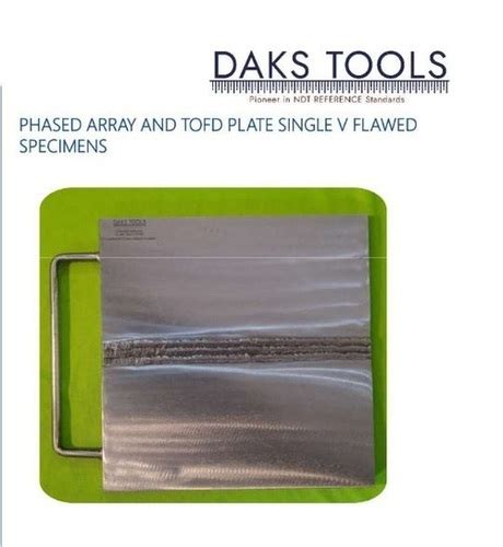Phased Array And Tofd Plate Single V Flawed Specimen At Best Price In