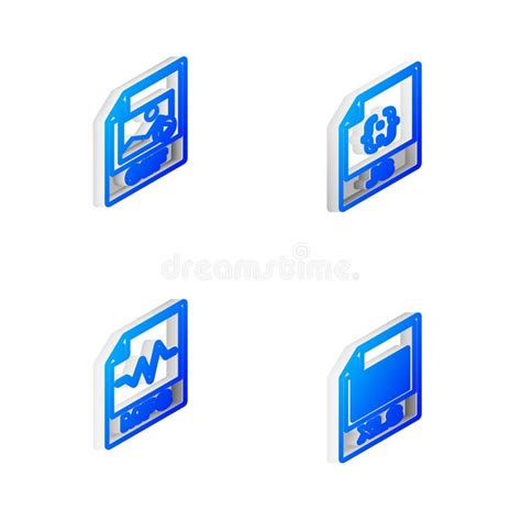 设置等轴线js文件文档 Mp3和xls图标 矢量 库存例证 插画 包括有 要素 文件夹 294999032