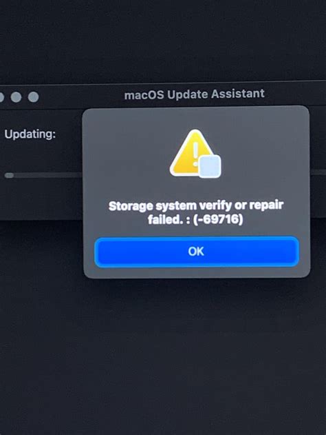 Monterey Upgrade Problems Storage System Verify Or Repair Failed Now Stuck On The Grey Page