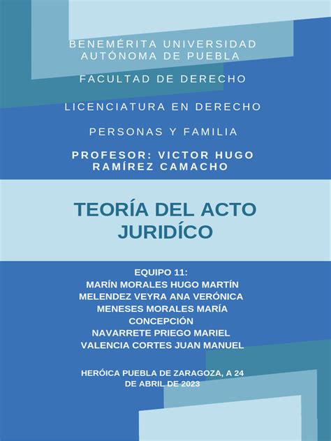 Equipo 11 Teoria Del Acto Juridico Pdf Intención Derecho Penal