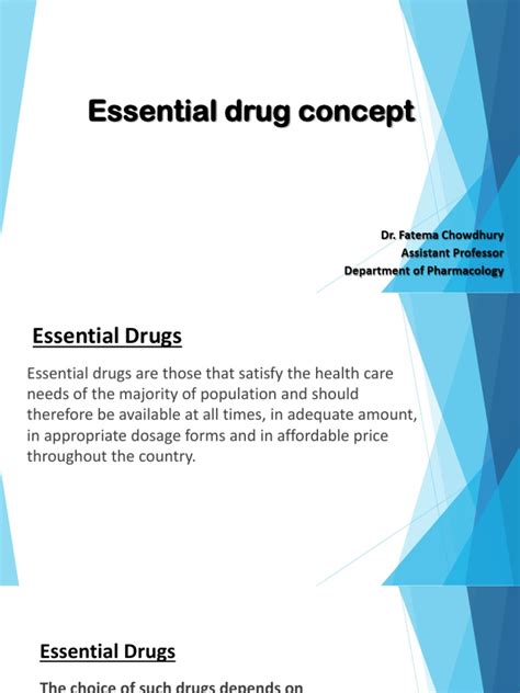 Essential Drug Pdf Health Care Pharmacology
