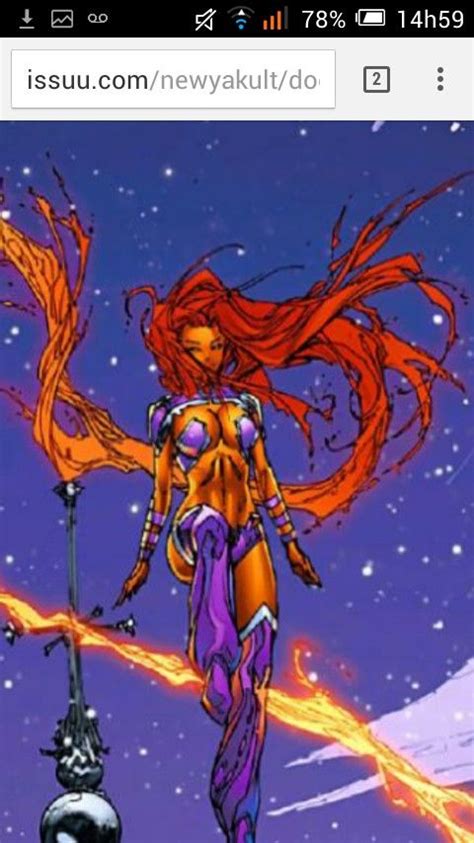 Starfire Starfire Green Eyes Long Red Hair