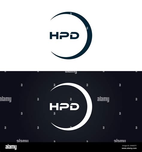 Hpd Logo H P D Design White Hpd Letter Hpd H P D Letter Logo Design