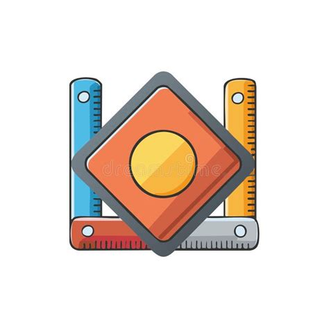 Engineering Design Tool Set Square And Rulers For Technical Drawing