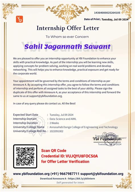 Sahil Sawant On Linkedin Ybi Datascience Ybifoundation