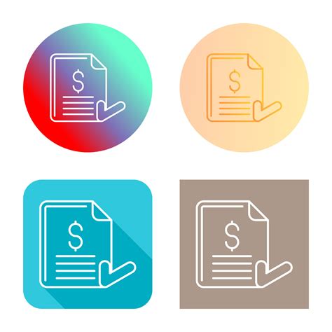 Invoice Vector Icon 25891095 Vector Art At Vecteezy