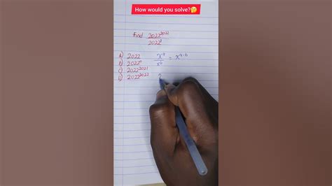 How Would You Solve 🤔 Maths Mathstricks Learning Tutorial Tutor Youtube Youtuber Shorts