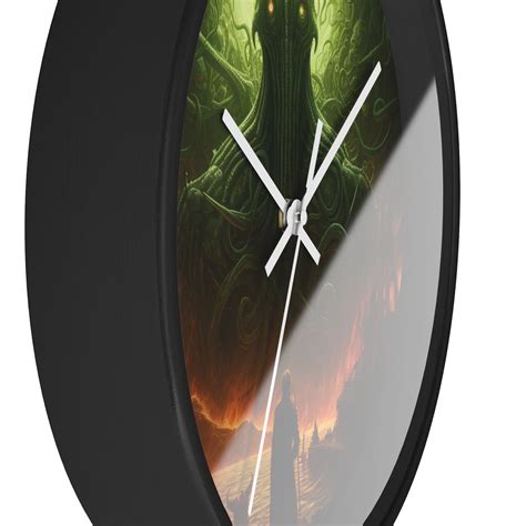 Cthulhu Inspired Horror Clock Lovecraftian Home Decor Classic