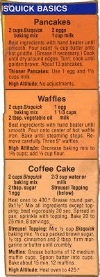 Memere S Favorite Recipes 3 Bisquick Box Recipes