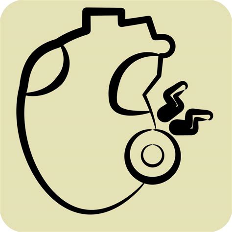 Icon Heartache Related To Body Ache Symbol Hand Drawn Style Simple