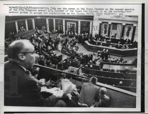 1958 Scene In House Chamber As 2nd Session Of 85th Congress Opens