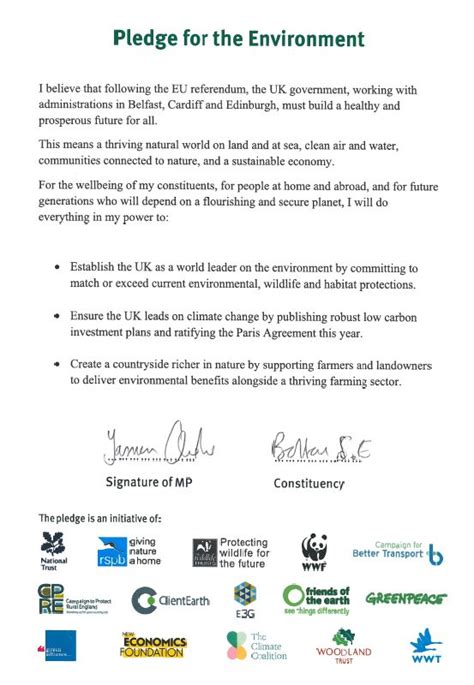 Pledge For The Environment Yasmin Qureshi