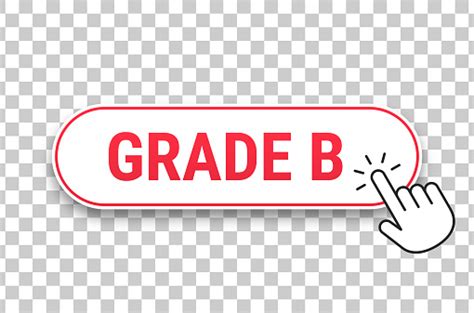 Ilustración De Grado B Botón Web De Clic En 3d Con Cursor De Mano Sobre Fondo En Blanco Y Más