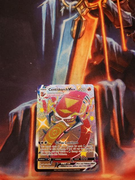 Centiskorch Vmax Shining Fates Sv109122 Nmm Shiny Rainbow Full Art