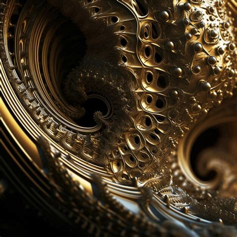 Premium Ai Image There Is A Gold Clock With Gears And A Clock Face