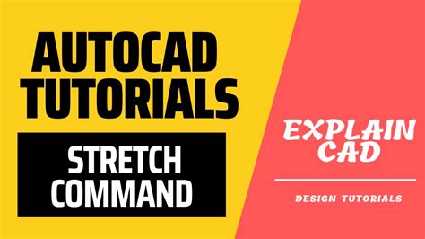 AUTOCAD 2023 TUTORIALS STRETCH COMMAND EXPLAIN CAD YouTube