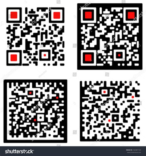 Set Of Qr Code And Flash Code Royalty Free Stock Vector