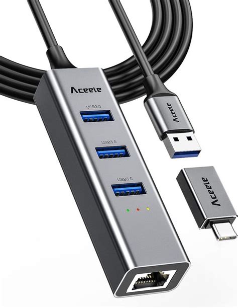 Aceele Usb 3 0 Usb C Ethernet Adapter Thunderbolt 3 To Gb Kaufen Auf Ricardo