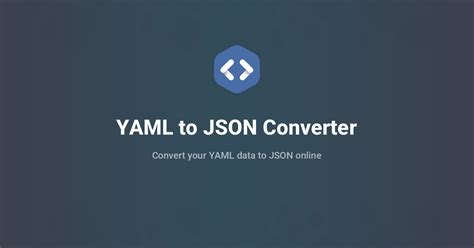 YAML To JSON Converter Convert YAML Data To JSON Online