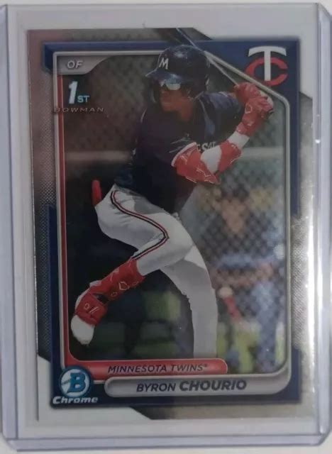 2024 JUMEAUX BOWMAN Chrome Byron Chourio 1er BCP 129 Minnesota EUR 2